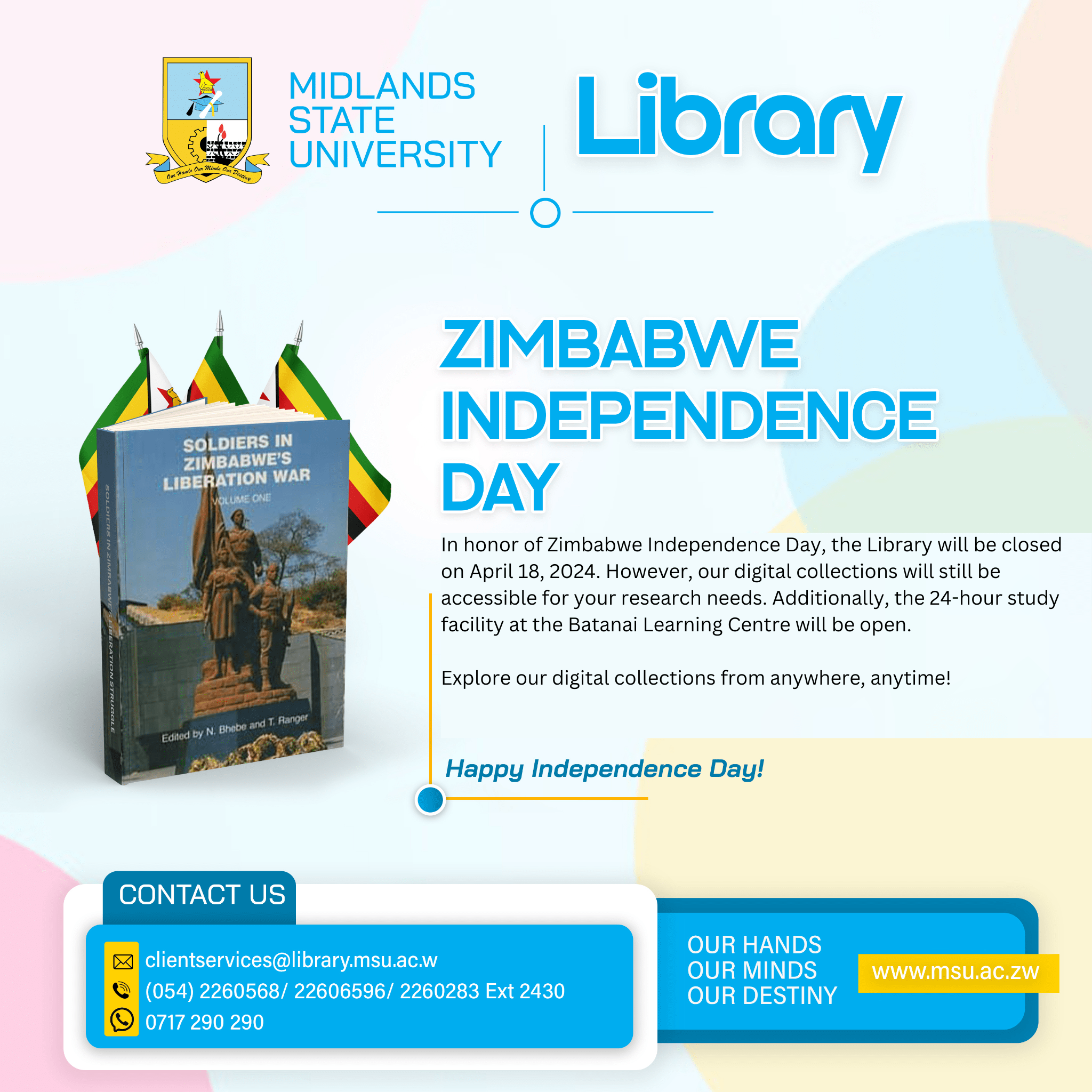 Happy Independence Day - Midlands State University Libraries