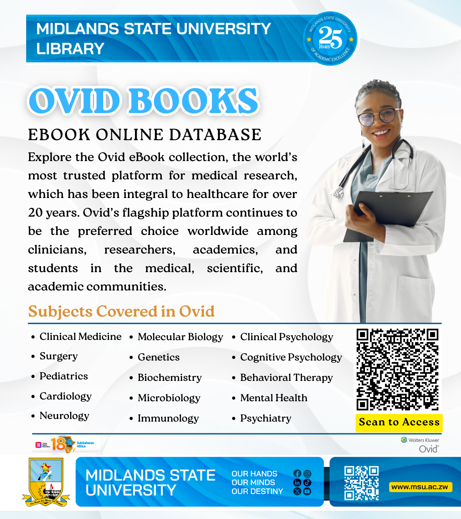 OVID BOOKS – ONLINE DATABASE - Midlands State University Libraries